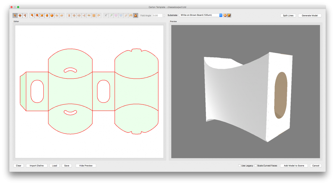 curved folding01 - iC3D Software